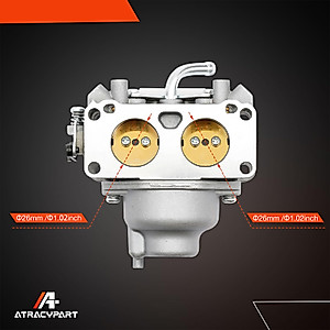 Carburetor with Gaskets for Kawasaki FH641V FH661V FH721V FX850V 22 HP Engine Carb Replaces# 15004-1010, 15004-7024, 15004-0757, 15004-1005