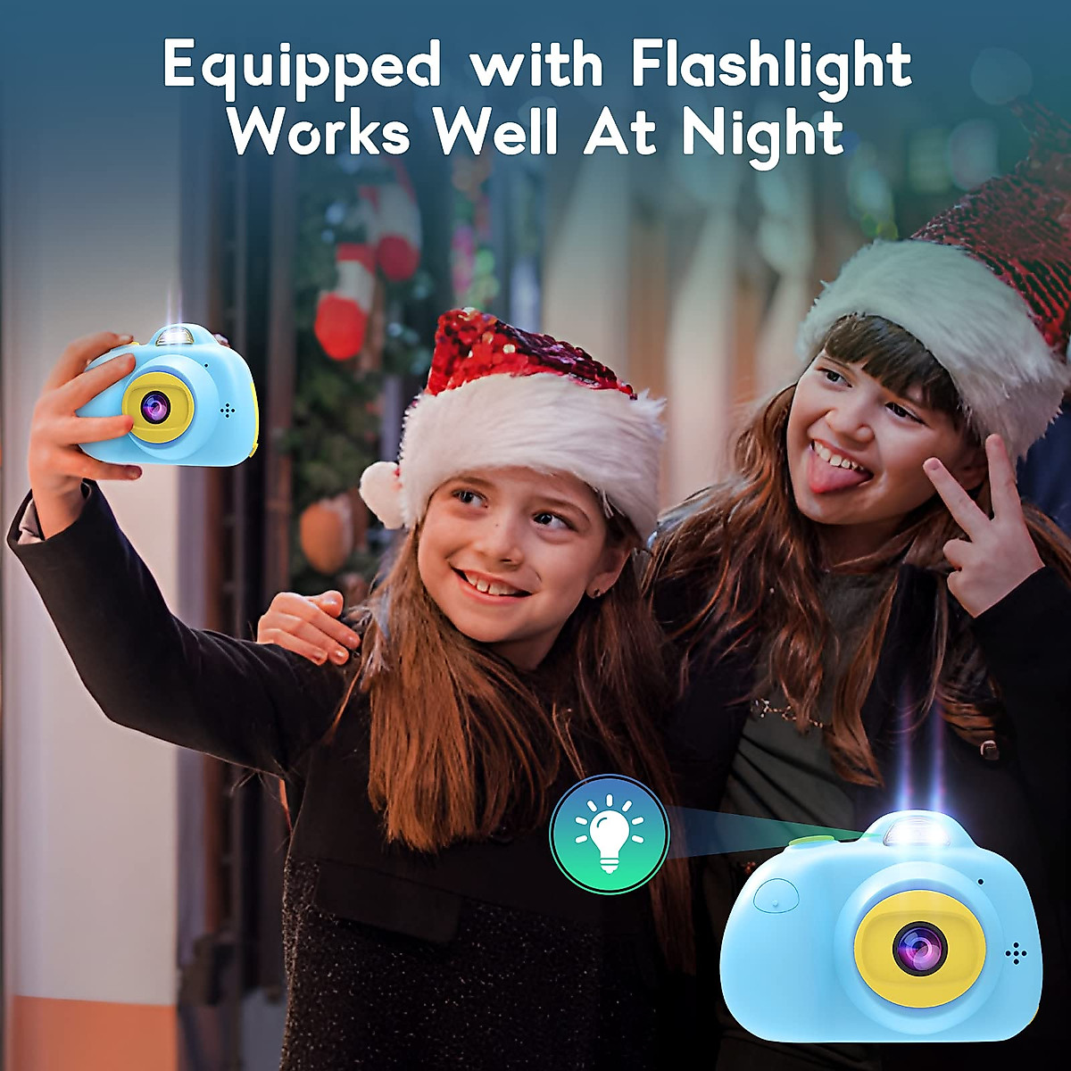 OMZER Kids Camera 1080P Selfie Mini Camera, HD Digital Video Camera for Toddlers, Video Recorder Toys for Kids, Christmas Birthday Gifts for Age 3 4 5 6 7 8 9 10 Year Old Girls Boys with 32G SD Card