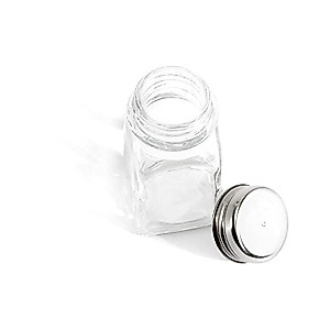 24 Pack Glass Salt and Pepper Shakers Bulk Set, Spice Containers for Restaurant (2 oz)