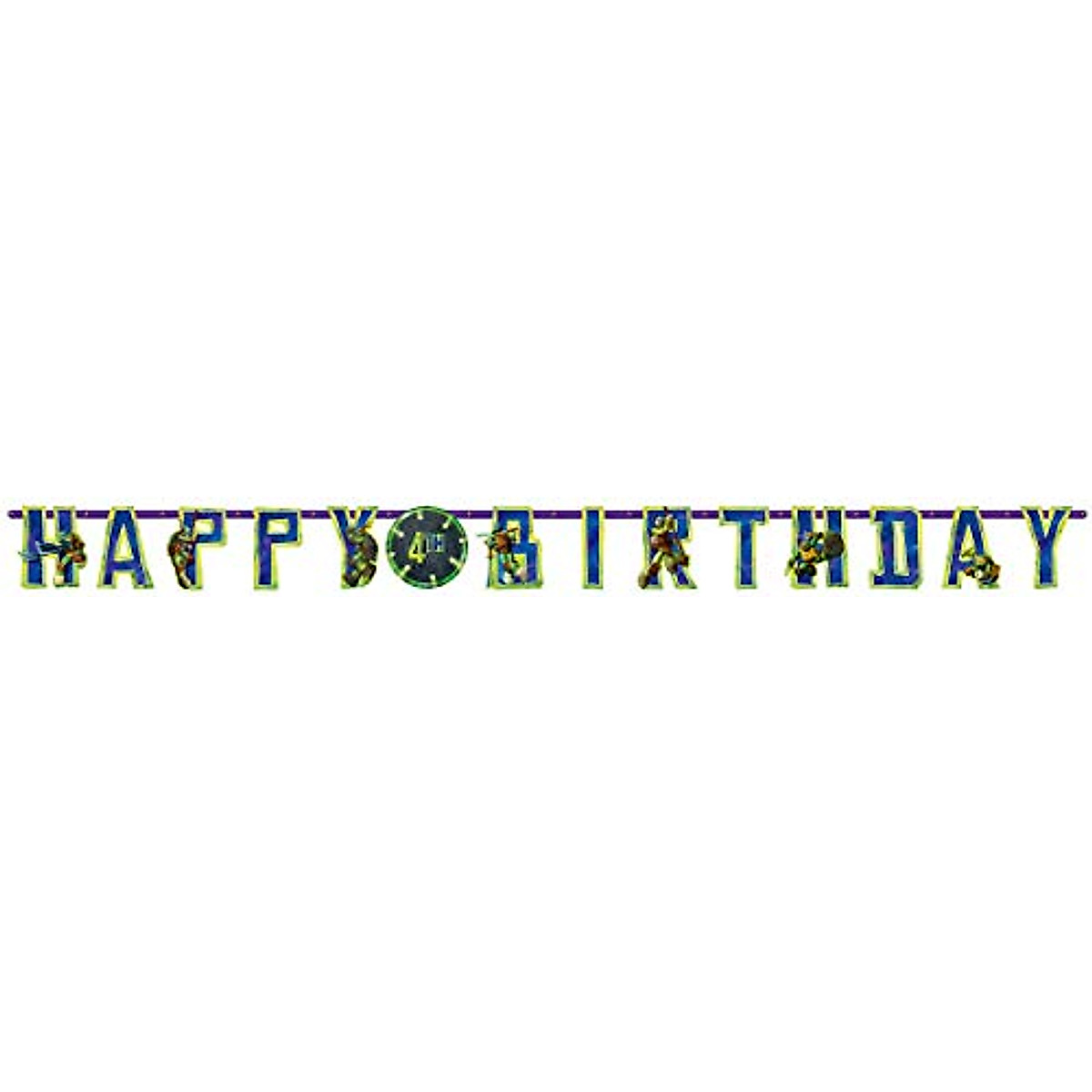 TMNT™ Jumbo Add-An-Age "Happy Birthday" Letter Banner