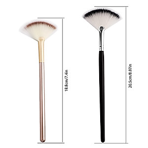 6 Pieces Fan Brushes for Facials Slim Soft Face Mask Brush Applicator for Glycolic Acid Peel Mask Esthetician Face Makeup Brush