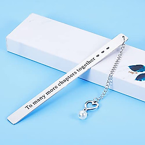 Bookmarks for Women Men Valentines Day for Him Her Anniversary Birthday Wedding Engagement Christmas Gift for Girlfriend Wife from Boyfriend Husband Cute Book Markers for Girls Book Lovers