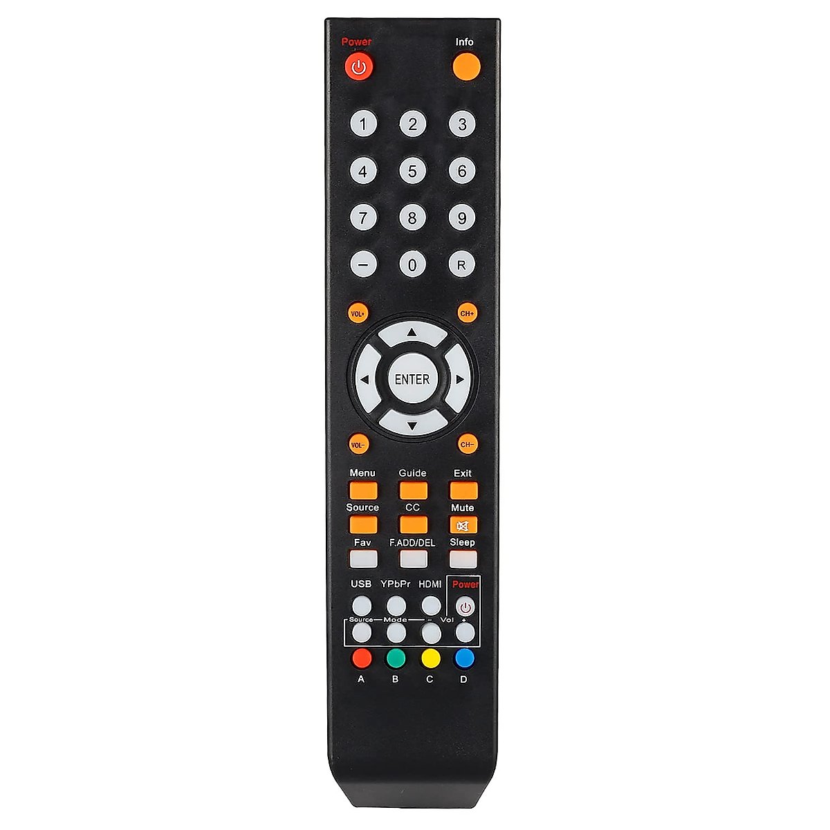 Universal Replace Remote Control 8142026670003C Fit for All Most Sceptre TV LED HDTV LCD Remote