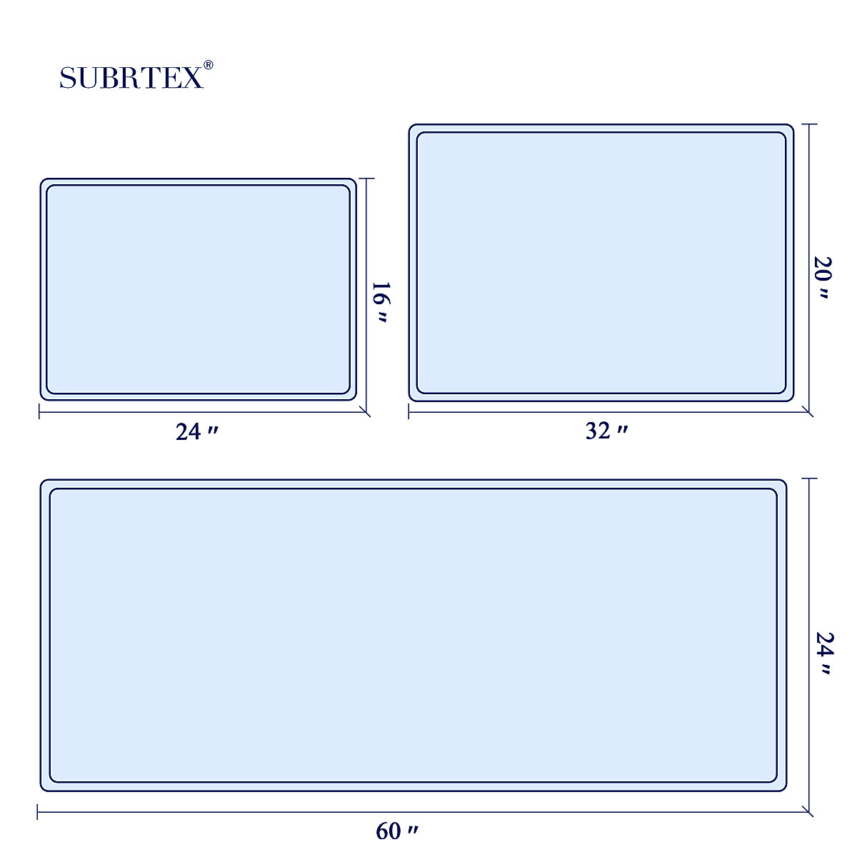 subrtex Bathroom Rugs Chenille Bath Rug Soft Short Plush Bath Mat Soft Shower Mat Water Absorbent Shower Mat Quick Dry Machine Washable(Gray,24" x 60")