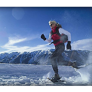 Snow Walking Shoes, Alpine Ski Shoes, Snow Shoes and Snow Pedals, Tough and Wear-Resistant Deck, Easier to Adjust, Light and Durable,23x71cm