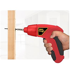 Werktough 4.8v Electric Screwdriver Cordless Mini Drill with 6 Hexagon Drill Bits and 11 CRV Screwdriver Bits-Power Your Projects with Precision and Speed