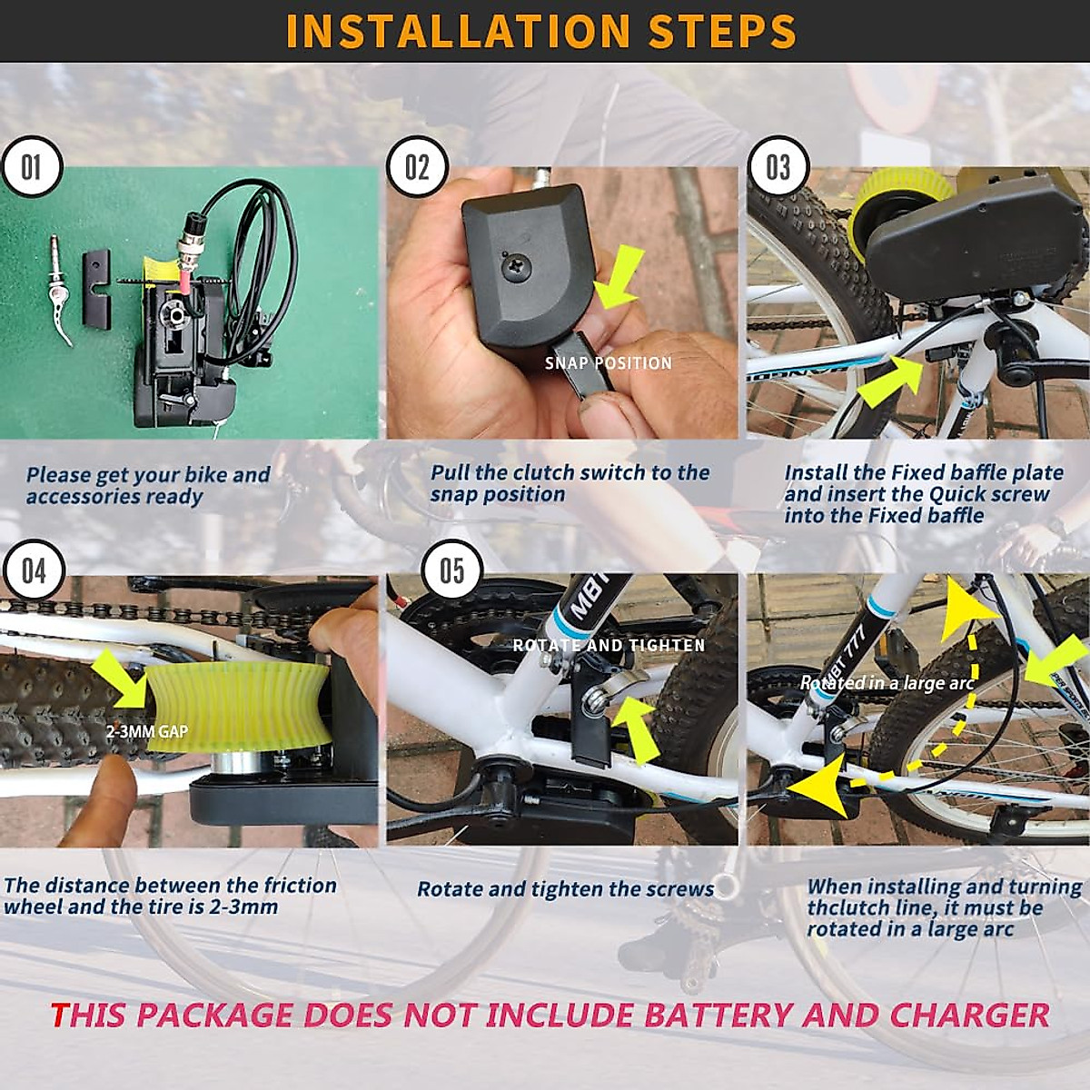 DIY Electric Bike Conversion kit 250W Electric Bike Brushless Motor and Controller for E-Bike Bicycle Booster 48V Electric Bike kit 36v Bike Motor kit Mountain Bike Modification Parts