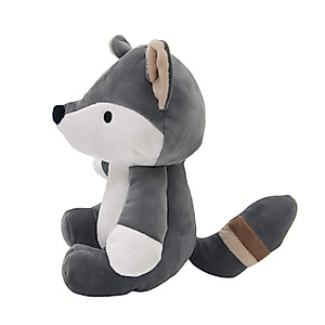Bedtime Originals Little Rascals Plush Fox - Foxy, Gray , 9 Inch (Pack of 1)