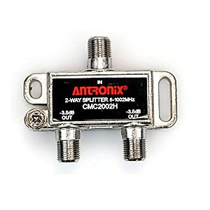 Antronix CMC2002H 2-Way- (3) Pack - Horizontal Splitter (2) -3.5db Ports 5-1002 MHz High Performance Profession Quality for Coax Cable TV & Internet Factory Sealed with Screws -Set of 3-
