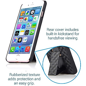 Aduro iPhone SE2/8/7/6/6s Holster Case, Combo Shell & Holster Case - Super Slim Shell Case with Built-in Kickstand, Swivel Belt Clip Holster for Apple iPhone SE 2nd Gen (2020) 8, 7, 6, 6s