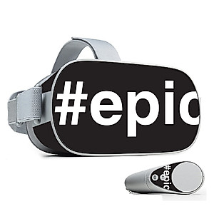 MightySkins Skin Compatible with Oculus Go Mobile VR - Epic | Protective, Durable, and Unique Vinyl Decal wrap Cover | Easy to Apply, Remove, and Change Styles | Made in The USA