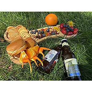 AORCMITN Aperitif Board Charcuterie Cheese Board Wooden Food Bread Meat Wine Steak Party Platter Funny Unique House Warming Wedding Housewarming Gifts for Women Bachelorette Party Gifts（16in）
