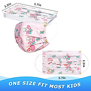 50PCS Kids Disposable Face_Mask Children 3Ply Earloop Breathable Kids Boys Girls Outdoor School Back to School Supplies Sky