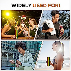 Cool Tumble Sublimation Tumblers 20 Oz Skinny Bulk 4 Pack - Stainless Steel Double Wall Insulated Straight Sublimation Tumbler White Blank Tumblers with Lids, Straws and Shrink Wraps