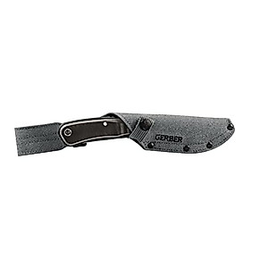 Gerber Gear Downwind Drop Point - Hunting Knife with Sheath for Camping & Hunting Gear - Olive
