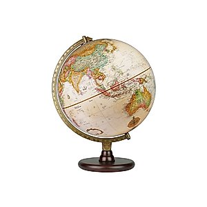 Replogle Piedmont 12" Antique Ocean Color World Globe made in USA