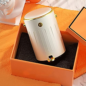 WENMENG2021 Trash and Recycling Bin Kitchen Trash Can Foot-Operated Trash Can with Lid Silent Trash Can Gift Box Trash Can Multi-Color Optional Trash Can with Lid (Color : A)