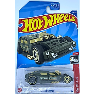 Hot Wheels 2022 - Lethal Diesel - HW Rescue 2/10 [Dark Green] 121/250