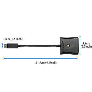 OSTENT PS2 to Xbox 360 Controller/Wheel/Dance Pad Adapter Converter for Microsoft Xbox 360