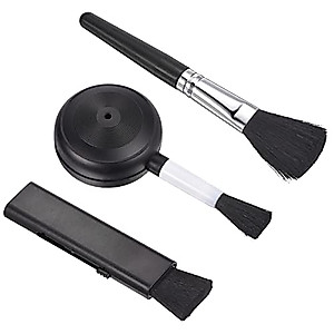 PATIKIL Keyboard Cleaning Brush, 3 Pack Double Head Telescopic Type Window Groove Cleaning Brush, for Laptop Computer Keyboard Window Black