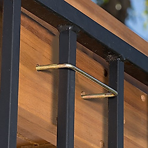 Christopher Knight Home Caribbean Outdoor Acacia Wood Balcony Bar Table, Natural Stained