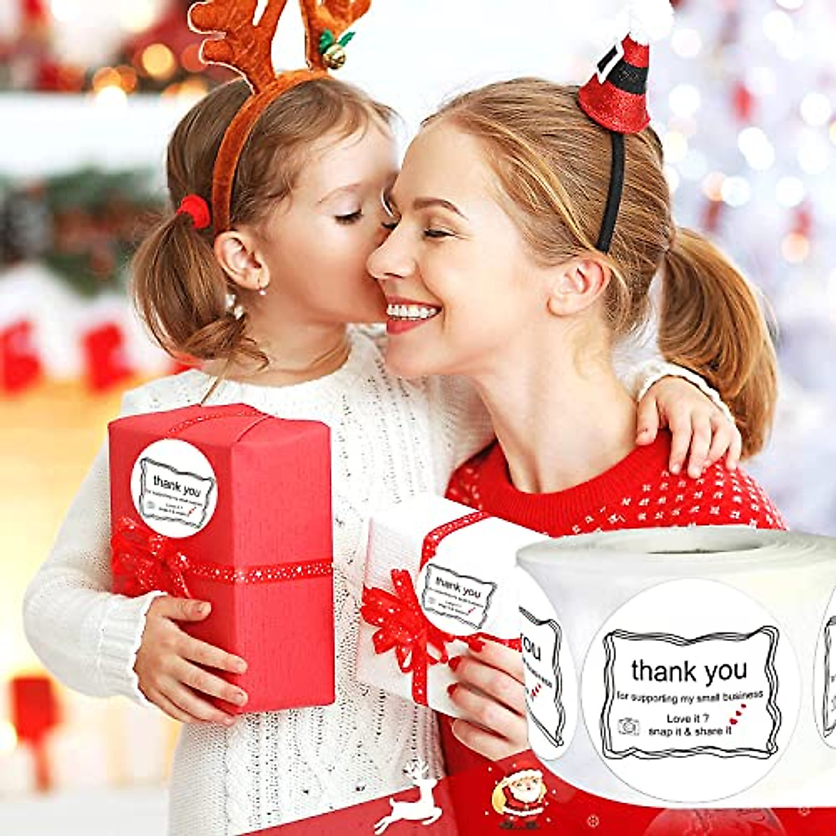 Snap Share Review with Retro Camera Design Stickers,Thank You Stickers,Bakeries Stickers,Handmade Stickers,Small Business Stickers, Envelopes Stickers, Gift Bags Packaging 500 PCS