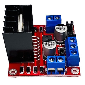 DIYables L298N Motor Driver Module for Arduino, ESP32, ESP8266, Raspberry Pi, 2 Pieces