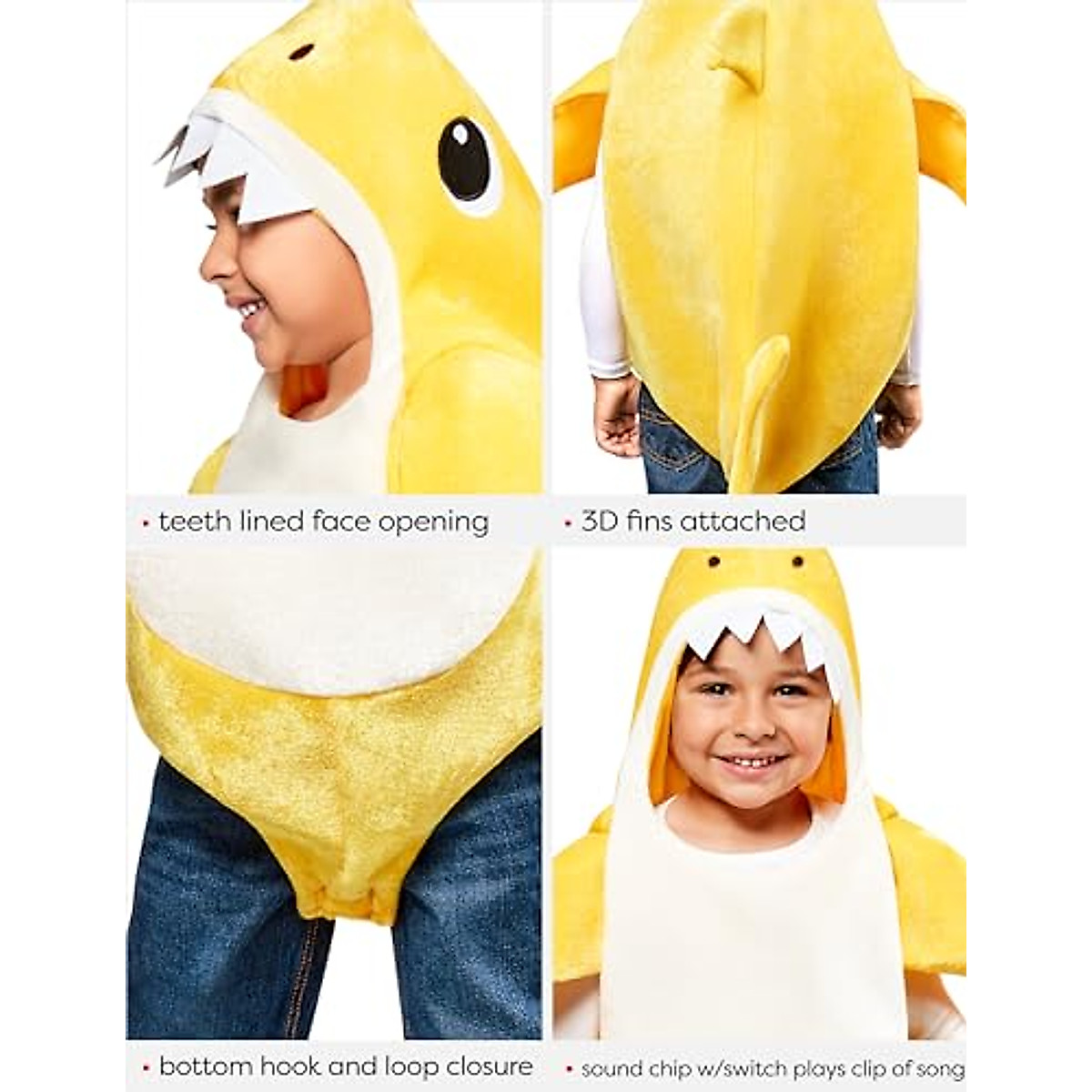 Rubie's unisex child Rubies Baby Shark With Sound Chip Costume, As Shown, Infant US