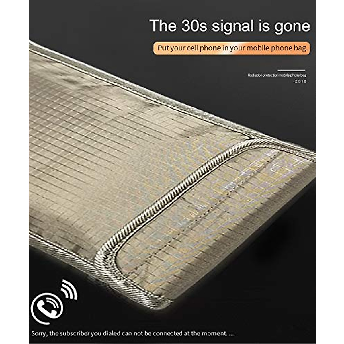 LVFEIER Security Pouch - Cell Phone Anti-Tracking Anti-Spying GPS RFID Signal Blocking Bag Shielding Pouch Wallet Case for Cell Phone Privacy Protection