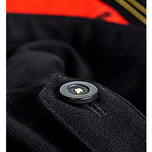 40k Warhammer Iconic Imperial Guard Costume Long Coat Red and Black Combination (Medium) (XX-Large)