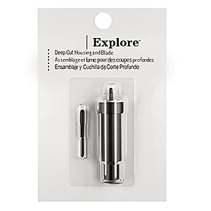 Explore Deep Cut Housing+Replacement Deep Point Blade Compatible with All Explore, Explore One, Explore Air, and Explore Air 2 Maker/Maker 3 Cutting Machine,Black