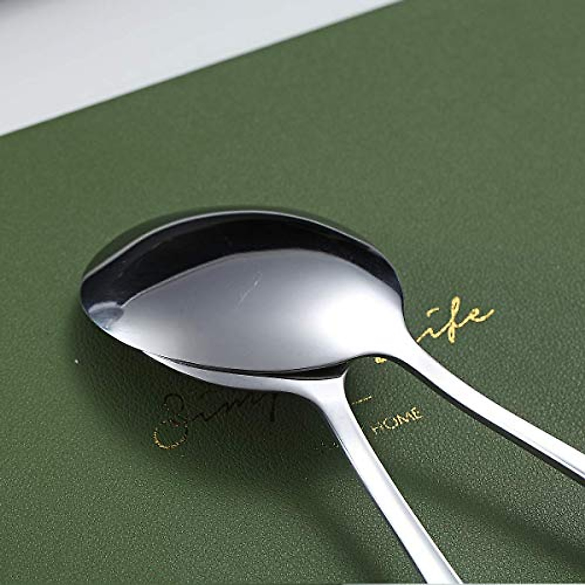 Serving Spoons 4 Pieces, Kyraton Serving Spoon, Include 2 Serving Spoon And 2 Slotted Spoons, Stainless Steel Serving Utensils, Serving Set Packing of 4