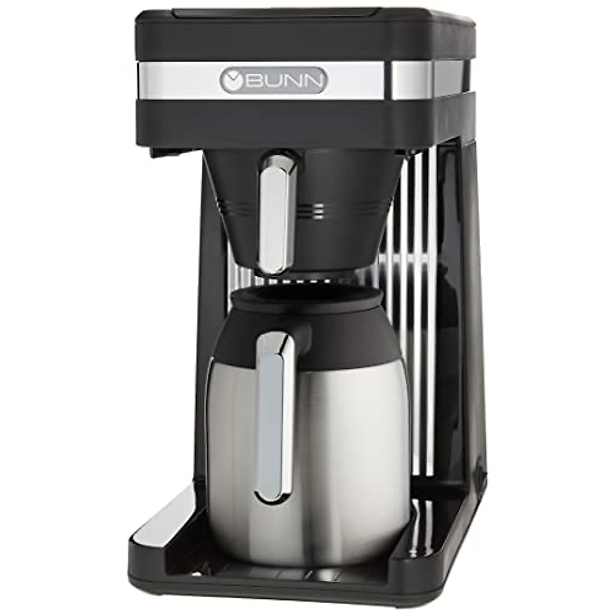BUNN 55200 CSB3T Speed Brew Platinum Thermal Coffee Maker Stainless Steel, 10-Cup, Black