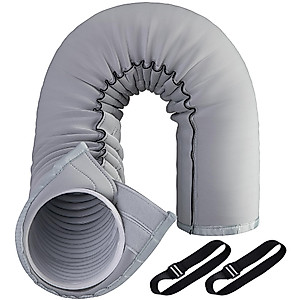 RunNico Portable AC Hose Cover, Thick Air Conditioner Hose Wrap,Insulated Hoses Duct Vent Cover, AC Hose Insulation Sleeve for 5" & 5.9" Diameter Exhaust Hoses Tube