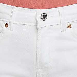 Levi's Girls High Rise Straight Fit Jeans, White, 14 US