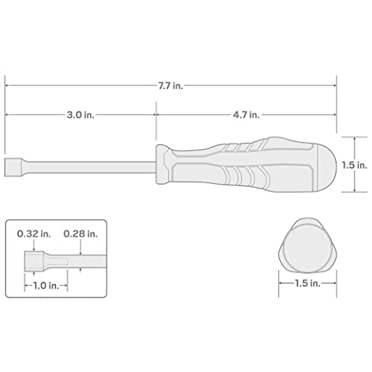 TEKTON 5 mm High-Torque Nut Driver | 26882