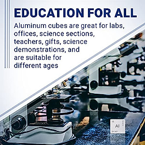 Aluminum Element Cube- Engraved - 1"