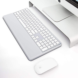 Vaydeer Wrist Rest Ergonomic Keyboard Stand Compatible with Wireless Magic Keyboard 2 with Numeric Keypad (Gray Silicone)