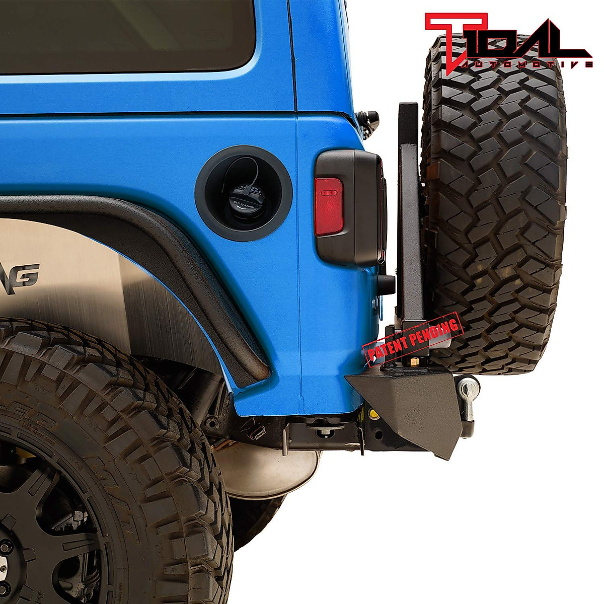 Tidal Rear Bumper with Tire Carrier & Hitch Receiver for 18-20 JL Wrangler