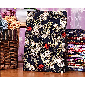 5PCS Cotton Craft Fabric 25x25 cm, Cute Japanese Style Cotton Wrapping Cloth Squares Quilting Fabric, Bundles of Fabric for DIY Patchwork Sewing (G#)