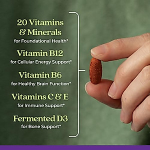 New Chapter Women's Multivitamin 50 plus for Cellular Energy, Heart & Immune Support with 20+ Nutrients + Astaxanthin - Every Woman's One Daily 55+, Gentle on The Stomach, 48 Count