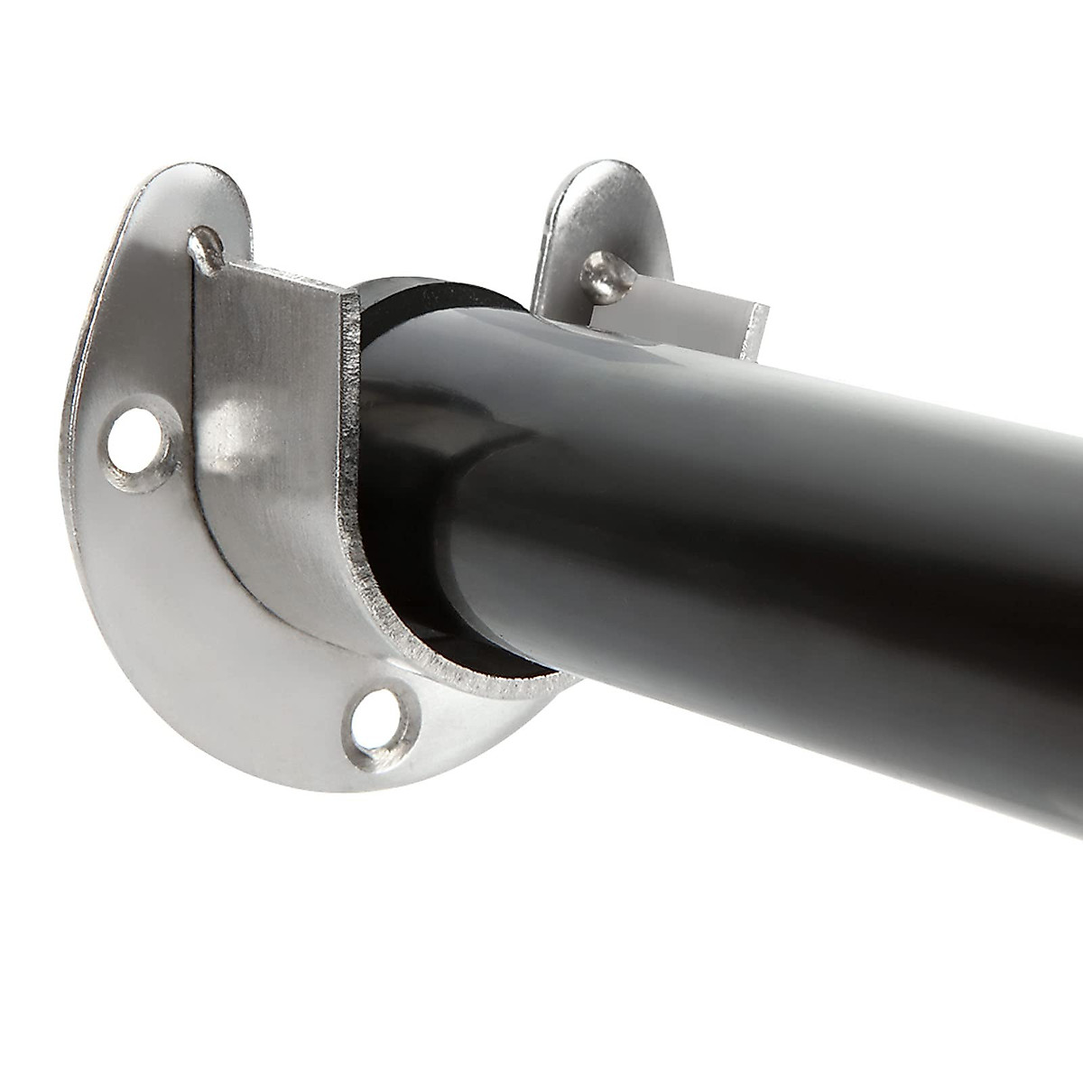 DAOST 16 Pack Closet Rod Bracket 1 1/4 Inch Closet Rod Holder Stainless Steel Closet Pole Socket Heavy Duty Closet Rod Support Closet End Support for Closet Shower Rod with Screws (U Shaped, 32mm)