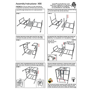 Property Armor Air Conditioner Adjustable Security Cage X90