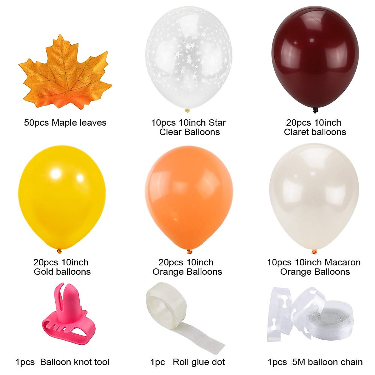 Little Pumpkin Autumn Party Balloons Garland Arch, Autumn Theme Party Balloon Arch Orange Gold Brown Maple Leaves Backdrop For Fall Theme Bridal Shower Thanksgiving Wedding Engagement Birthday Party