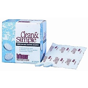 Tuttnauer USA Co. CS0064 Clean & Simple Tablets 64/Bx