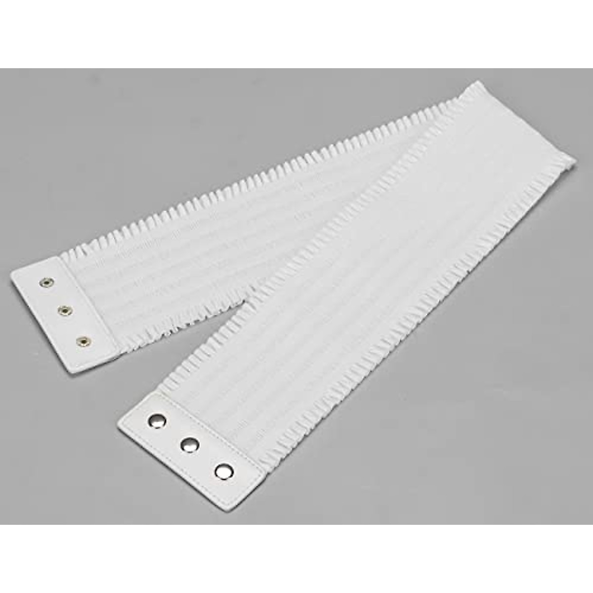 ALAIX Women's Wide Belt Stretchy Dress Belts Elastic Snap-Button Corset Belts for Women Waist Belt Waistband White(Fits 33~37 inches)