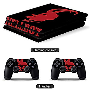 Hellboy Play Boy Bunny Red Compatible with PS4 Pro controller and console skin sticker protective cover wireless/wired gamepad controller