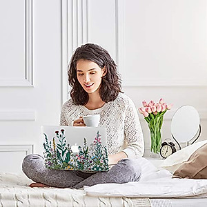 iDonzon Case for MacBook Air 13 inch (A1466/A1369, 2010-2017 Release), 3D Effect Matte Clear See Through Hard Cover & Keyboard Cover Only Compatible Older Version Mac Air 13.3 inch - Garden Flowers