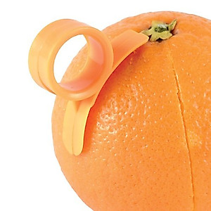 LANDTOM® Creative Stainless Steel Rotation Fruit Bowl/Fruit Basket/Fruit Stand/Fruit Holder with Free Orange Peeler, Silver