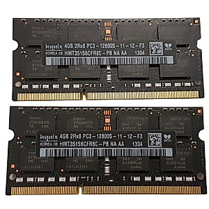 8GB RAM Kit (2x4GB) Hynix DDR3 1600mhz SODIMM Notebook Memory Laptop PC3-12800s HMT351S6CFR8C-PB